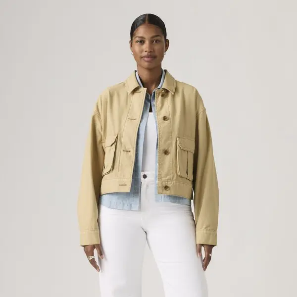 LEVI'S Marlowe Cropped Utility Heritage Jacket