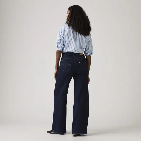 LEVI'S 318 Shaping Wide Leg Jeans - Darkest Sky