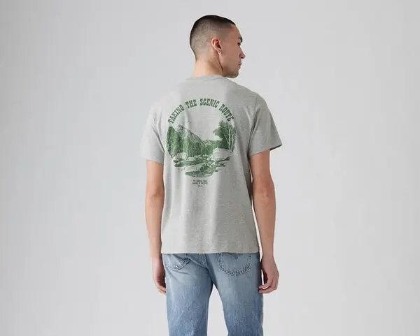 LEVI'S Relaxed Fit Short Sleeve Graphic T-shirt - Taking The Scenic Route