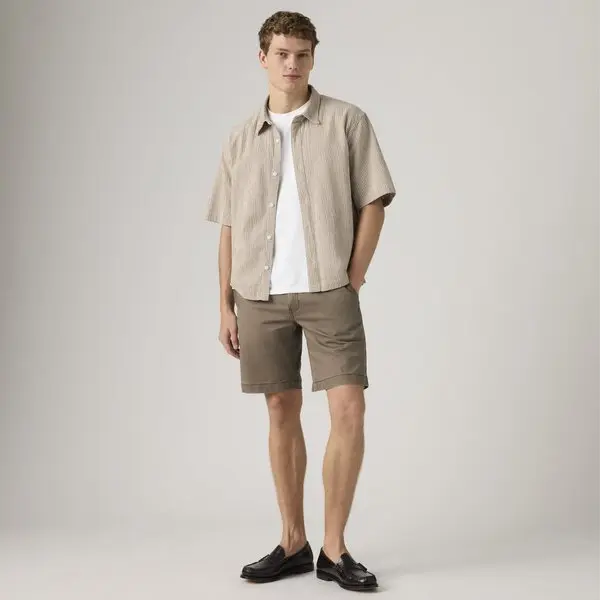 LEVI'S Xx Chino Lightweight Linen Blend Shorts - Maitake Brown