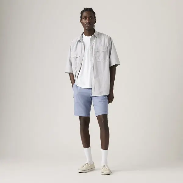 LEVI'S Xx Chino Lightweight Linen Blend Shorts - Kano Blue