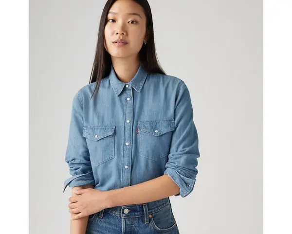 LEVI'S Iconic Western Linen+ Denim Shirt - Play Break