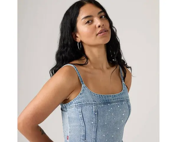 LEVI'S Jadine Denim Cami Tank Top