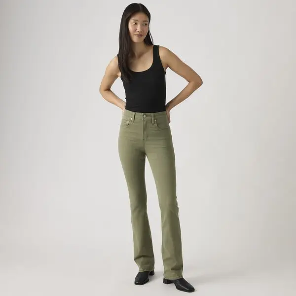 LEVI'S 725 High Rise Bootcut Jeans - Deep Lichen Green