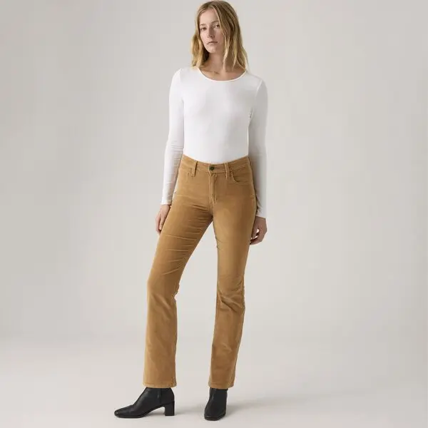 LEVI'S 725 High Rise Bootcut Corduroy Pants - Sweet Honey