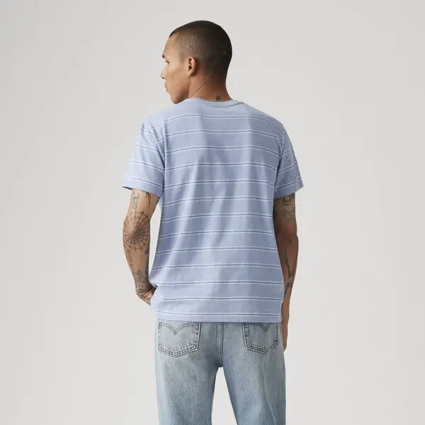 LEVI'S Classic Pocket T-shirt - Dino Stripe Cliff