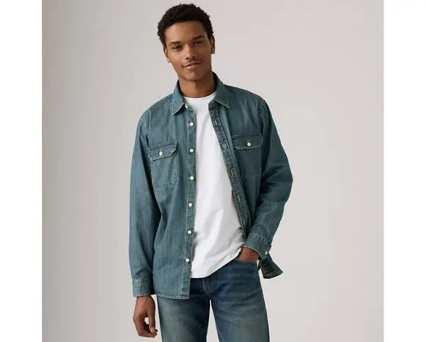 LEVI'S Jackson Worker Overshirt - Chopper Dark Wash