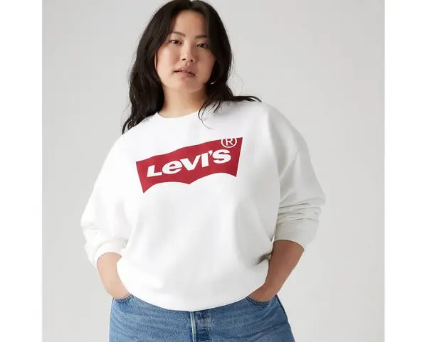 LEVI'S Graphic Everyday Crewneck Sweatshirt - White