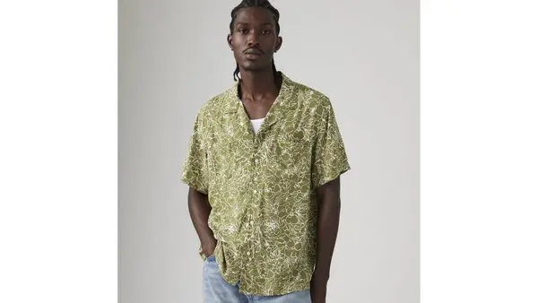 LEVI'S Classic Camp Shirt - Lennox Floral Olive Branch