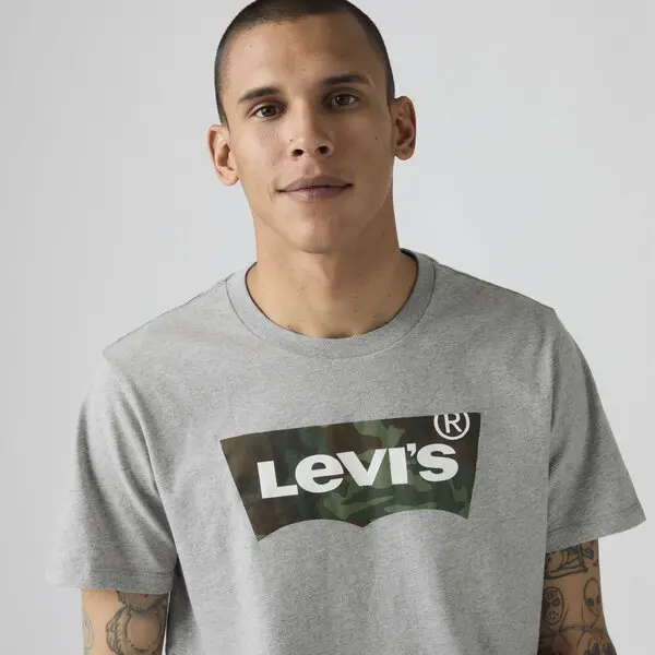 LEVI'S Classic Graphic T-shirt - Midtone Heather Grey