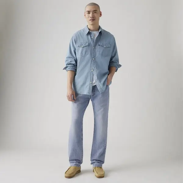 LEVI'S 555 Relaxed Straight Linen+ Denim Jeans - Call Me Again