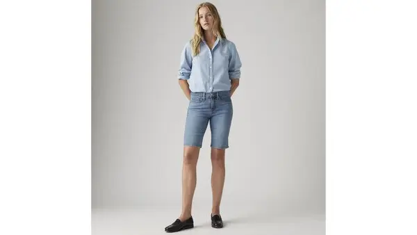 LEVI'S Shaping Bermuda Shorts - Camp Denim Short
