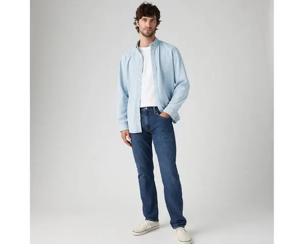 LEVI'S 502 Taper Fit Linen+ Denim Jeans - Part The Sea