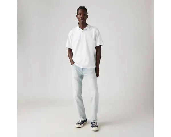 LEVI'S 502 Taper Fit Linen+ Denim Jeans - Pale Moonlight