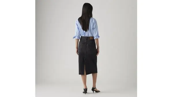 LEVI'S High-rise Back Slit Denim Skirt - Wandering Spirit