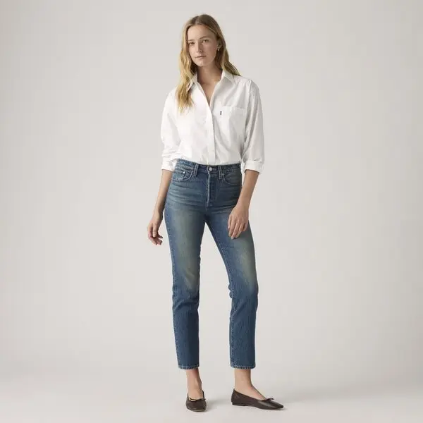 LEVI'S Wedgie Straight Ankle Jeans