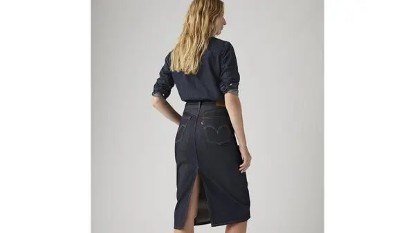 LEVI'S High Rise Slit Skirt