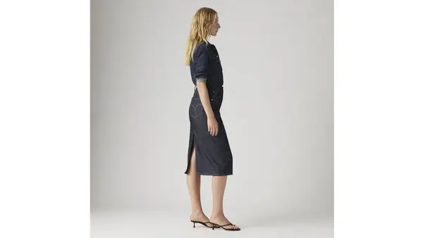 LEVI'S High Rise Slit Skirt