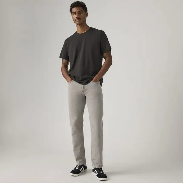 LEVI'S 502 Taper Fit Linen+ Denim Jeans - Silver Haze Lightweight