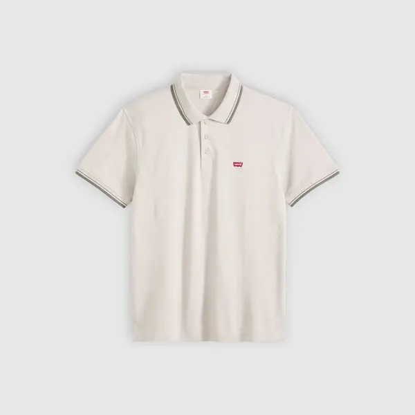 LEVI'S Housemark Polo Shirt - Wood Tipping Stripe