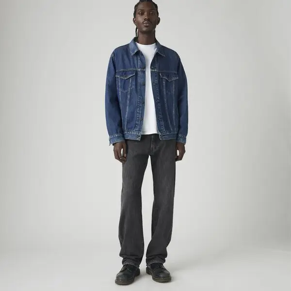 LEVI'S 555 Relaxed Straight Linen+ Denim Jeans - We Good In The West