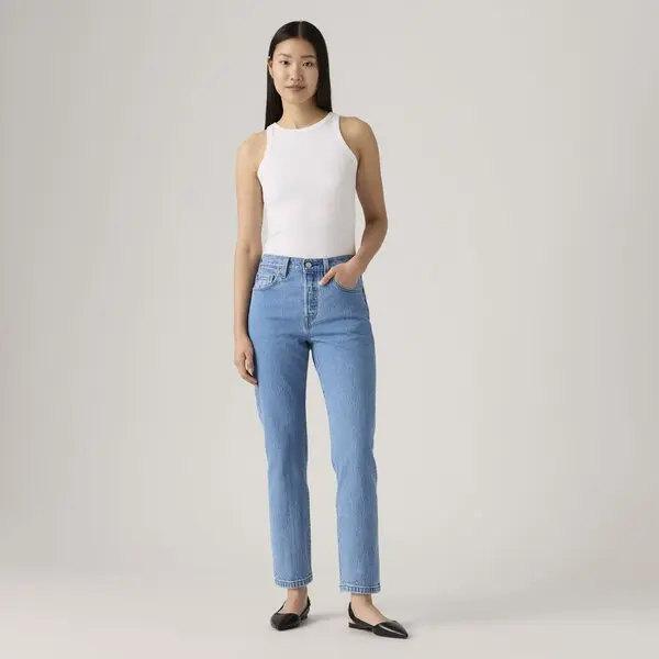 LEVI'S 501 Cropped Straight Leg Jeans