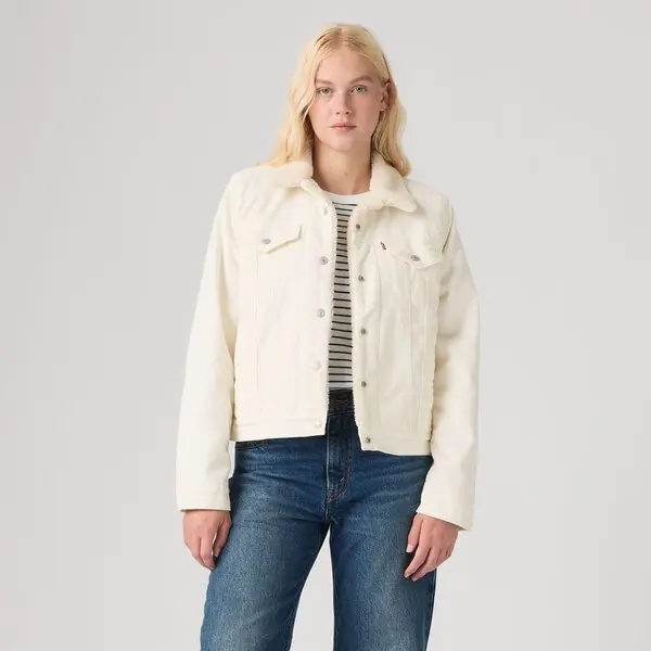 LEVI'S Original Sherpa Trucker Jacket - Egret