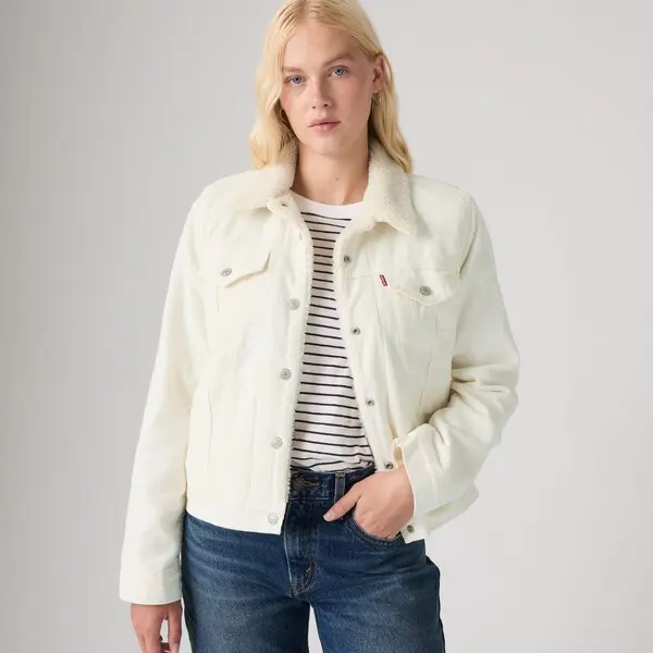 LEVI'S Original Sherpa Trucker Jacket - Egret