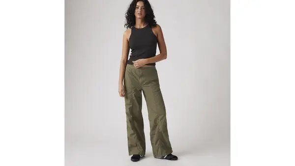 LEVI'S Baggy Parachute Pants - Ivy Green