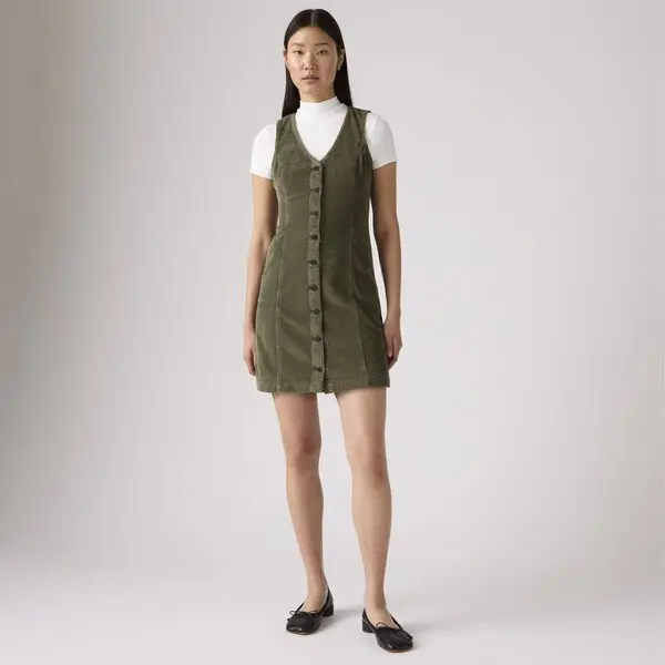 LEVI'S Vianna Vest Dress - Ivy Green