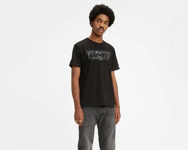 LEVI'S Short Sleeve Graphic Tee Shirt T-shirt - Core 37 Mineral Blac