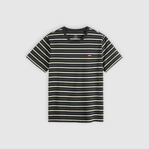 LEVI'S Original Housemark T-shirt - Andor Stripe Jet Black