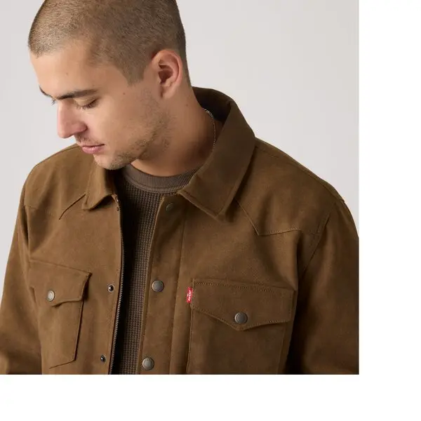 LEVI'S Faux Suede Western Shacket