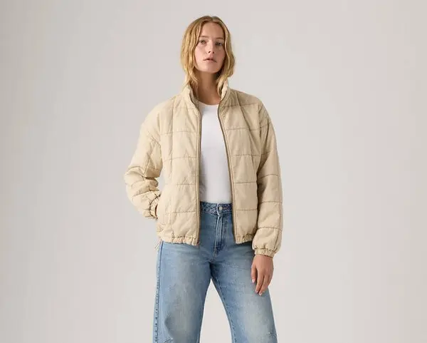 LEVI'S Box Quilted Relaxed Cotton Jacket
