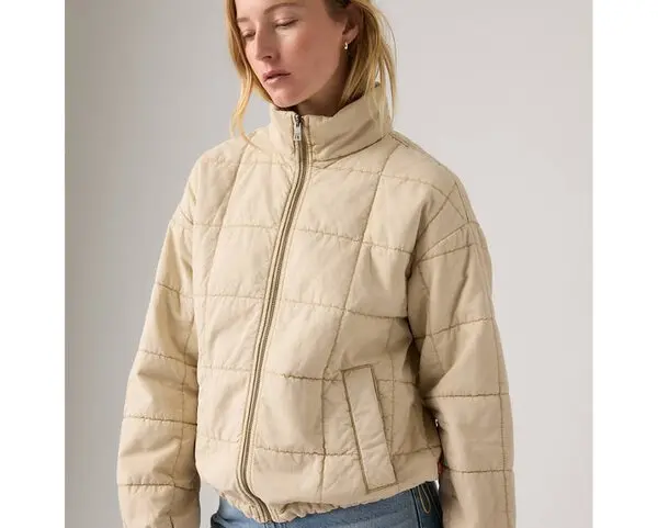 LEVI'S Box Quilted Relaxed Cotton Jacket