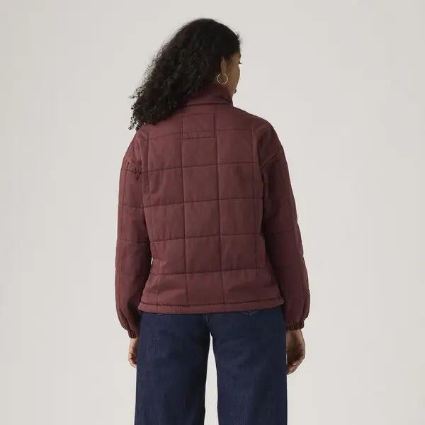 LEVI'S Box Quilted Relaxed Cotton Jacket - Port