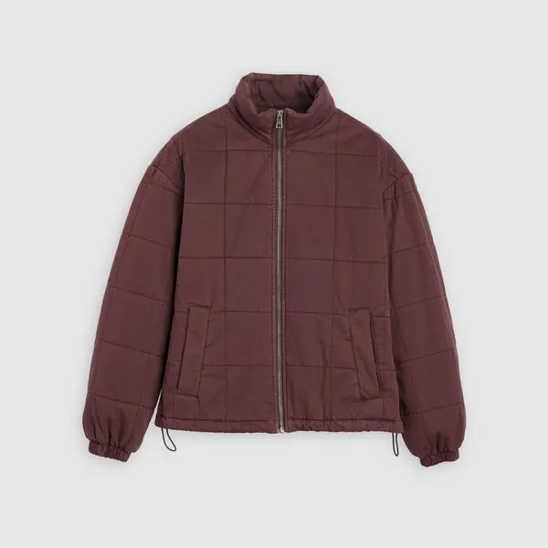 LEVI'S Box Quilted Relaxed Cotton Jacket - Port