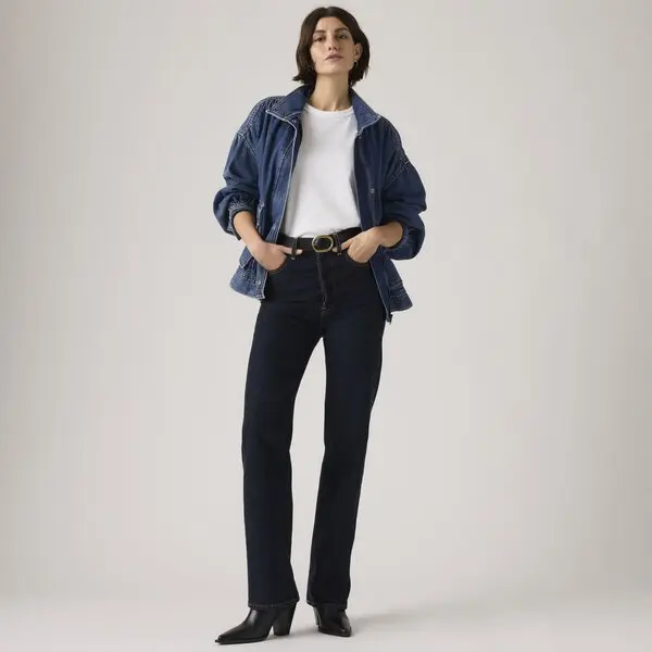 LEVI'S Ribcage Straight Full Length Jeans - Small Course