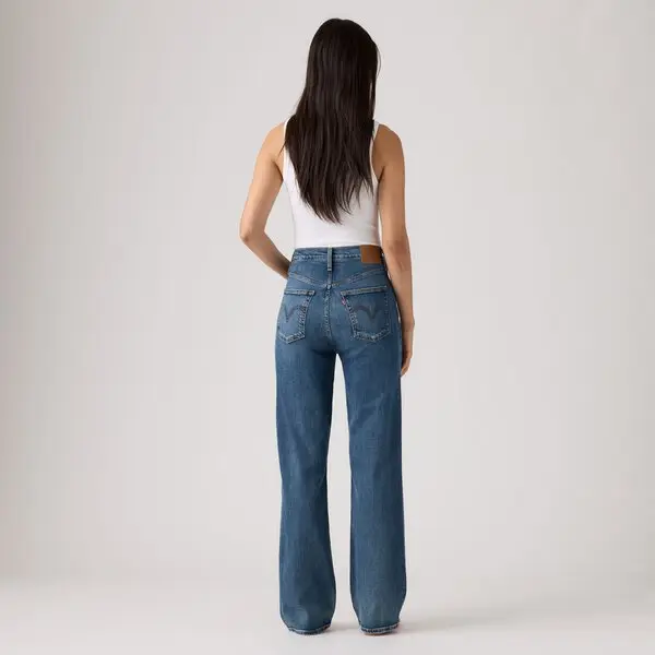 LEVI'S Ribcage Full Length Candiani Denim Jeans - Select Us