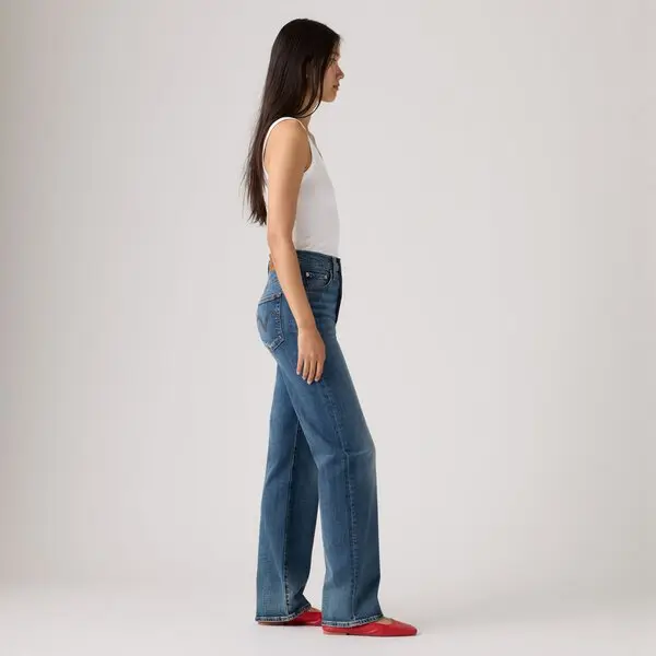 LEVI'S Ribcage Full Length Candiani Denim Jeans - Select Us