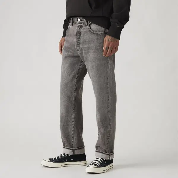 LEVI'S 501 '93 Straight Fit Selvedge Jeans - Black Ash