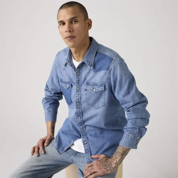 LEVI'S Classic Standard Fit Western Shirt Chambray - The Vanisher