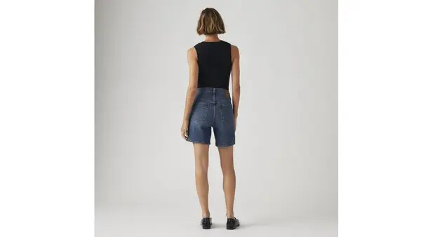 LEVI'S 501 Mid Thigh Denim Shorts - Broken Midnight