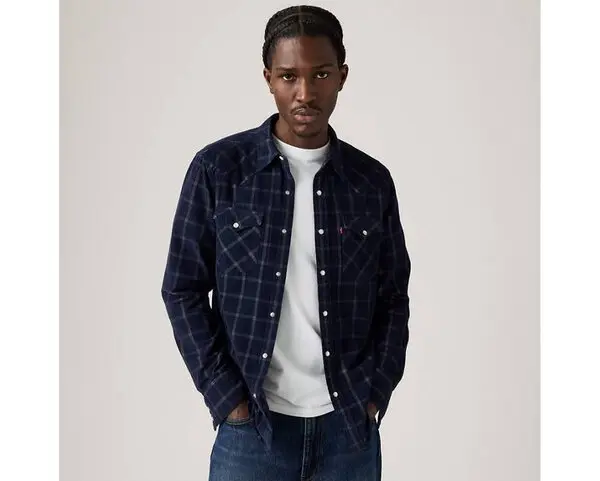 LEVI'S Barstow Western Corduroy Shirt - Dory Indigo