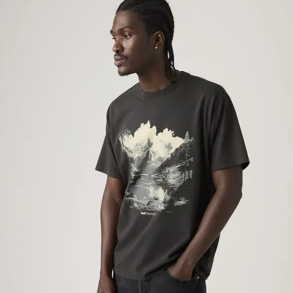 LEVI'S Vintage Fit Graphic T-shirt - Mountain Landscape Phantom