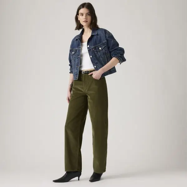 LEVI'S Baggy Dad Corduroy Pants - Ivy Green