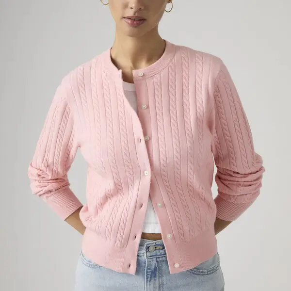 LEVI'S Supersoft Crewneck Cardigan