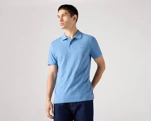 LEVI'S Slim Housemark Polo Shirt - Quiet Harbor