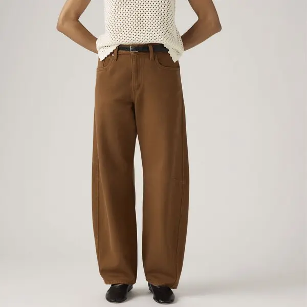 LEVI'S Baggy Dad Barrel Jeans - Washed Bison