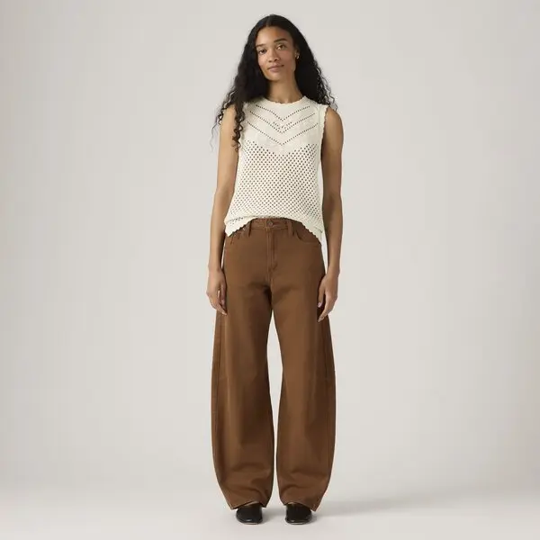 LEVI'S Baggy Dad Barrel Jeans - Washed Bison